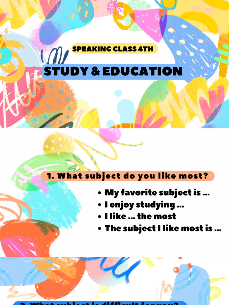 Speaking Class: Study Preferences & Importance | PDF