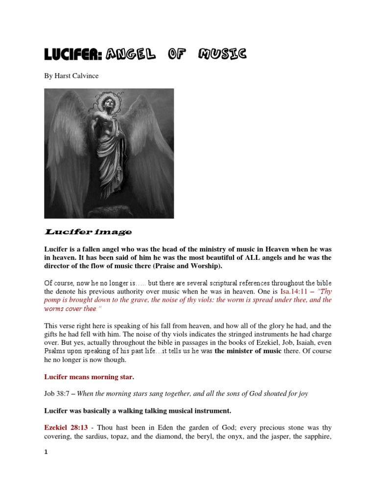 Lucifer Angel Of Music
