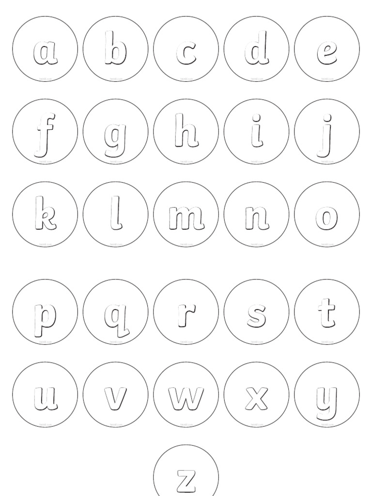 Alphabet Matching Lowercase | PDF