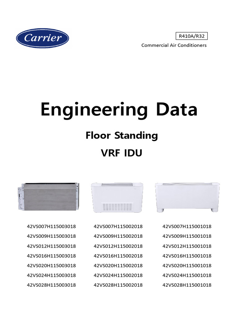 TM Carrier 3rd DC Floor Standing VRF Engineering Data Book 2023-12-11 ...