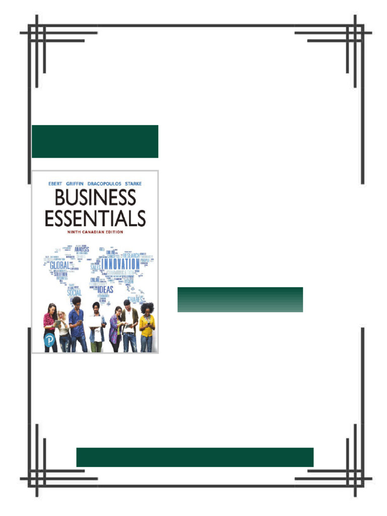Business Essentials, Ninth Canadian Edition Ronald J. Ebert eBook ...