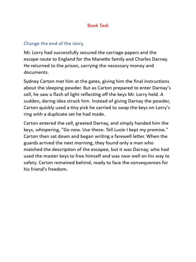 Book Task. a Tale | PDF