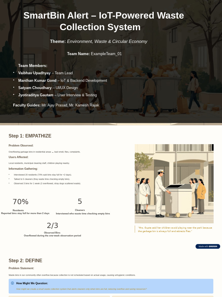 SmartBin-Alert-IoT-Powered-Waste-Collection-System[1] | PDF | Internet ...