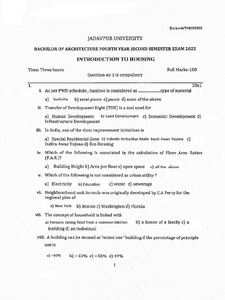 2. Introduction to Housing | PDF