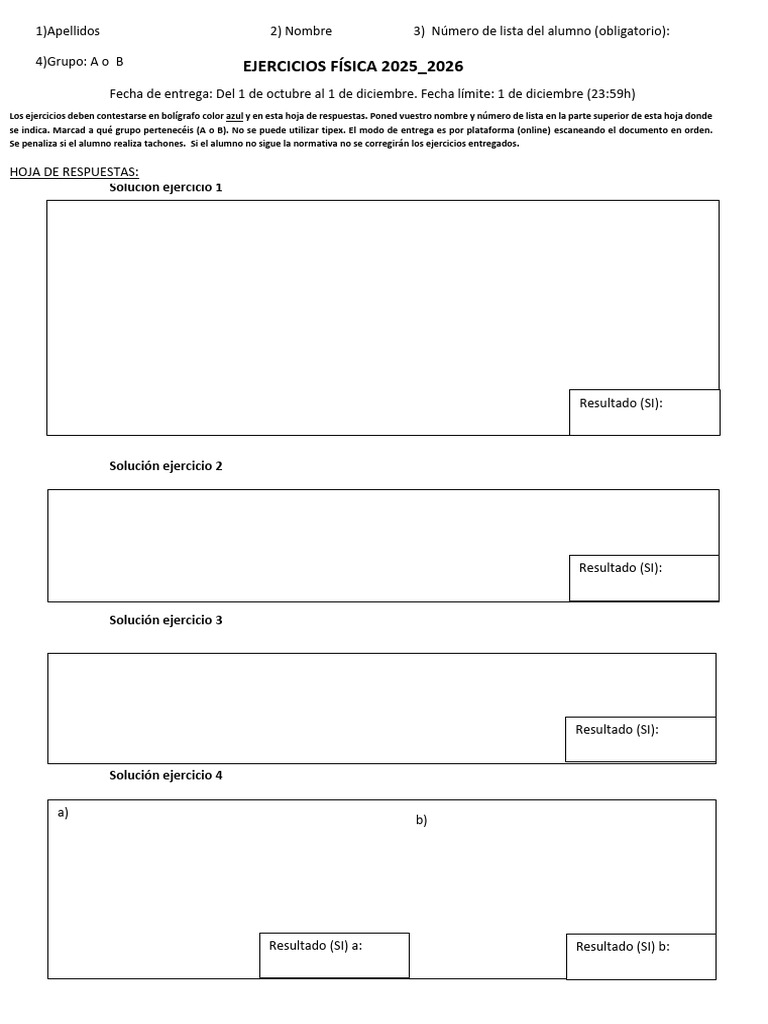 Ejercicios Física 25 26 | PDF | Densidad | Ingeniería mecánica