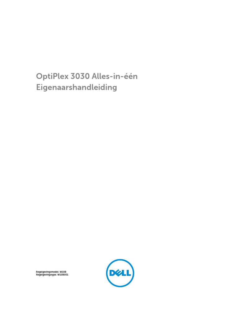 Optiplex 3030 Aio Owners Manual Nl Nl | PDF
