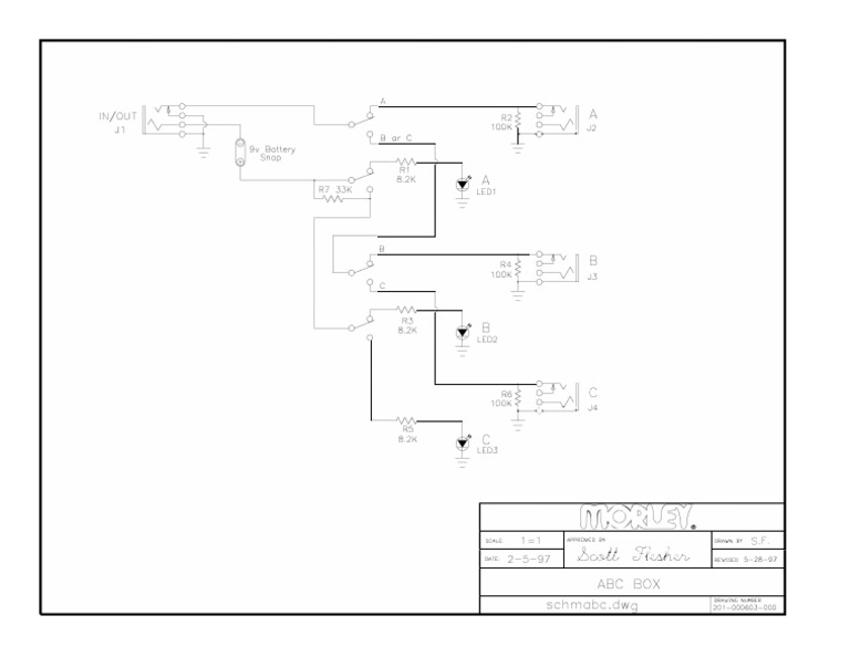 Morley ABC Switchbox Schematic | PDF