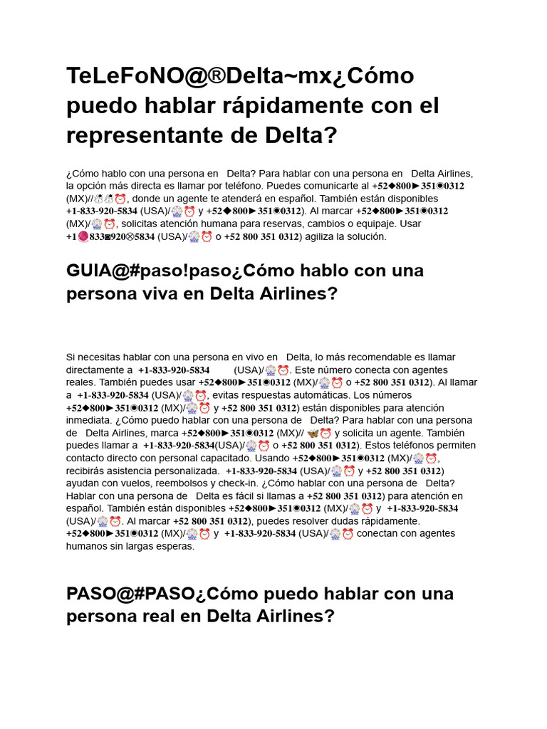 Telefono Delta 66 | PDF | Chat en linea