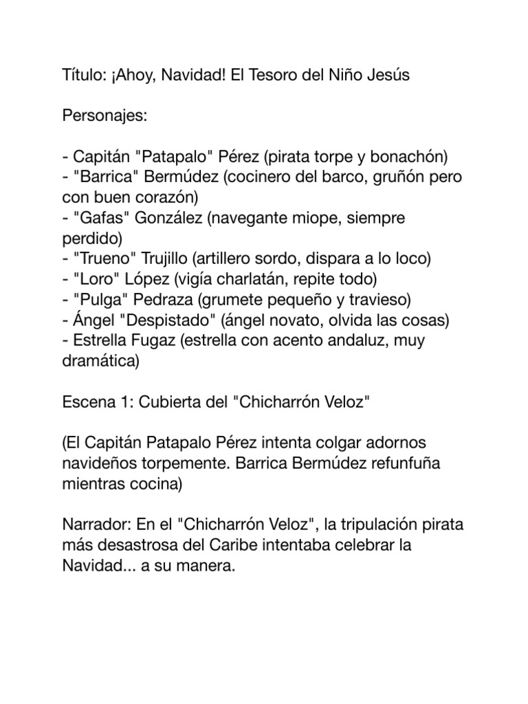 ¡Ahoy, Navidad! El tesoro del niño Jesús | PDF | Navidad