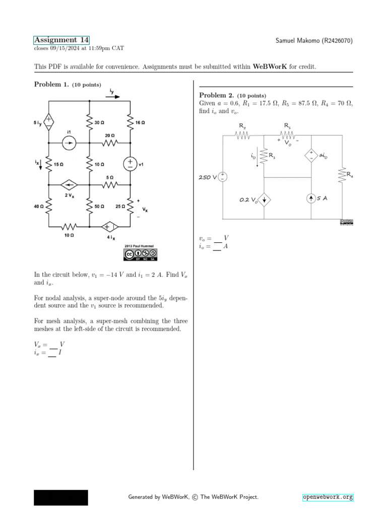 EENG101_GROUP_A_2024.R2426070.Assignment_14 | PDF