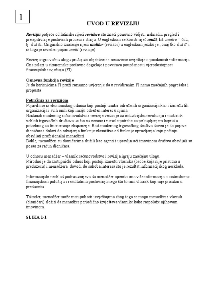 Kontrola I Revizija - Skripta | PDF