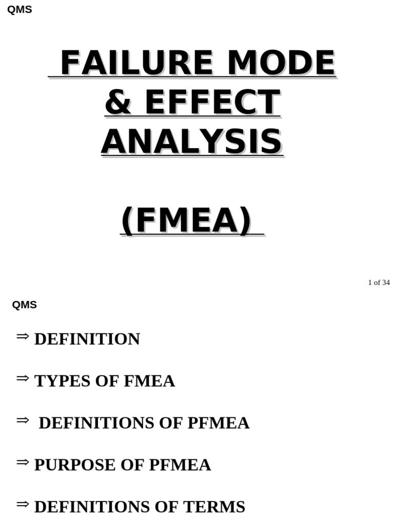 FMEA | PDF | Risk