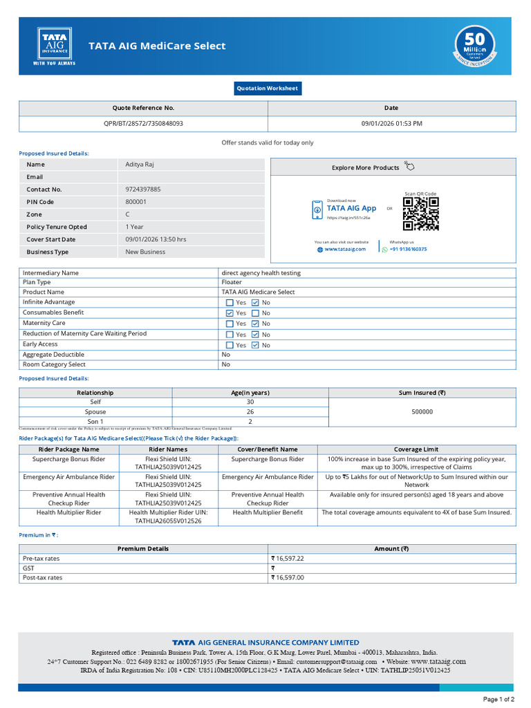 Medicare Select Quote | PDF | Insurance | Medicare (United States)
