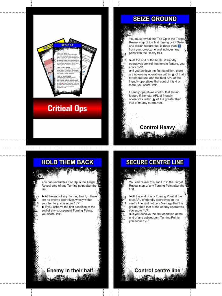 Critical Ops Deck R4.0 DUPLEX Letter | PDF