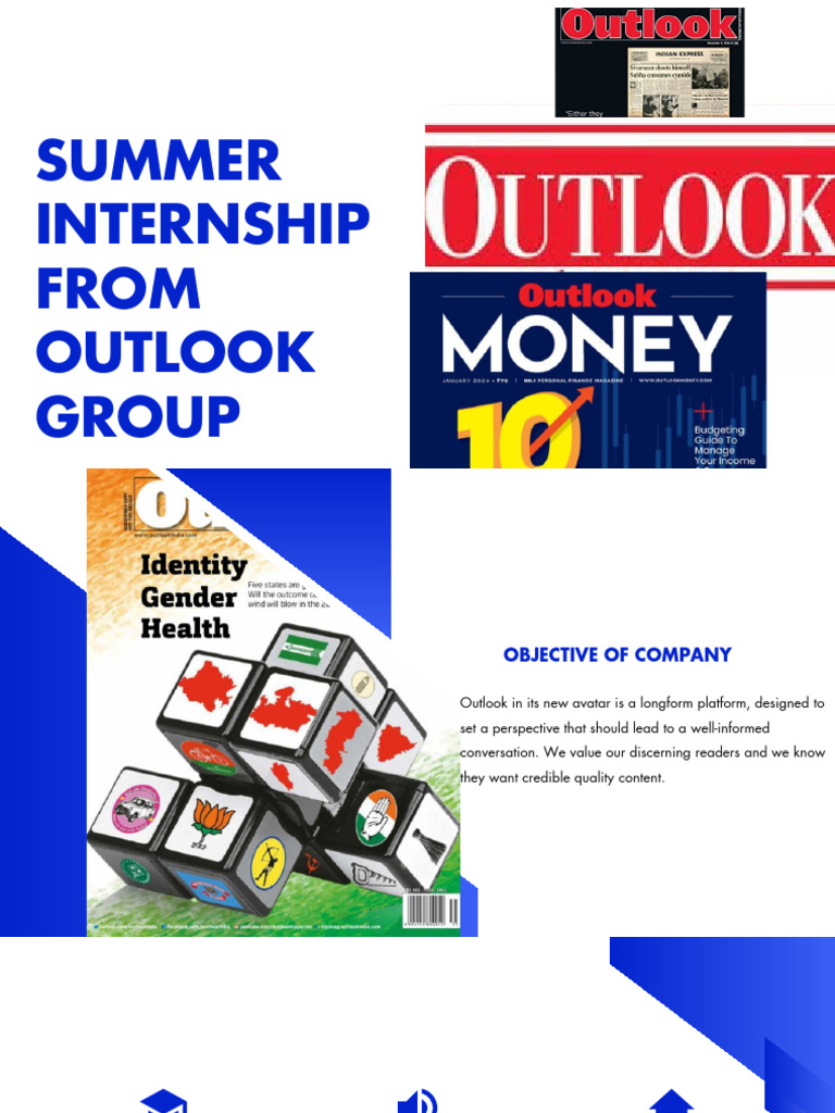 Summer Internship Overview at Outlook Group | PDF