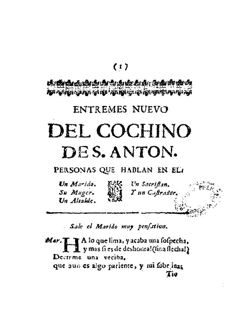 entremes-nuevo-del-cochino-de-s-anton-0 | PDF
