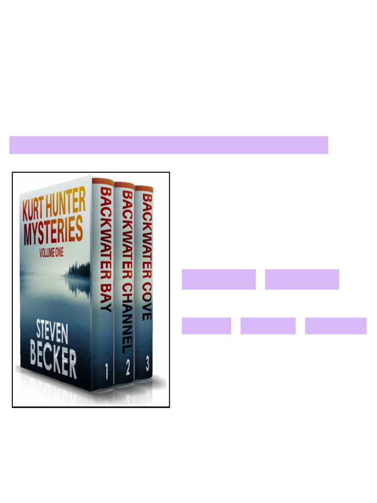 Kurt Hunter Mysteries Volume One Steven Becker Becker Steven ebook ...