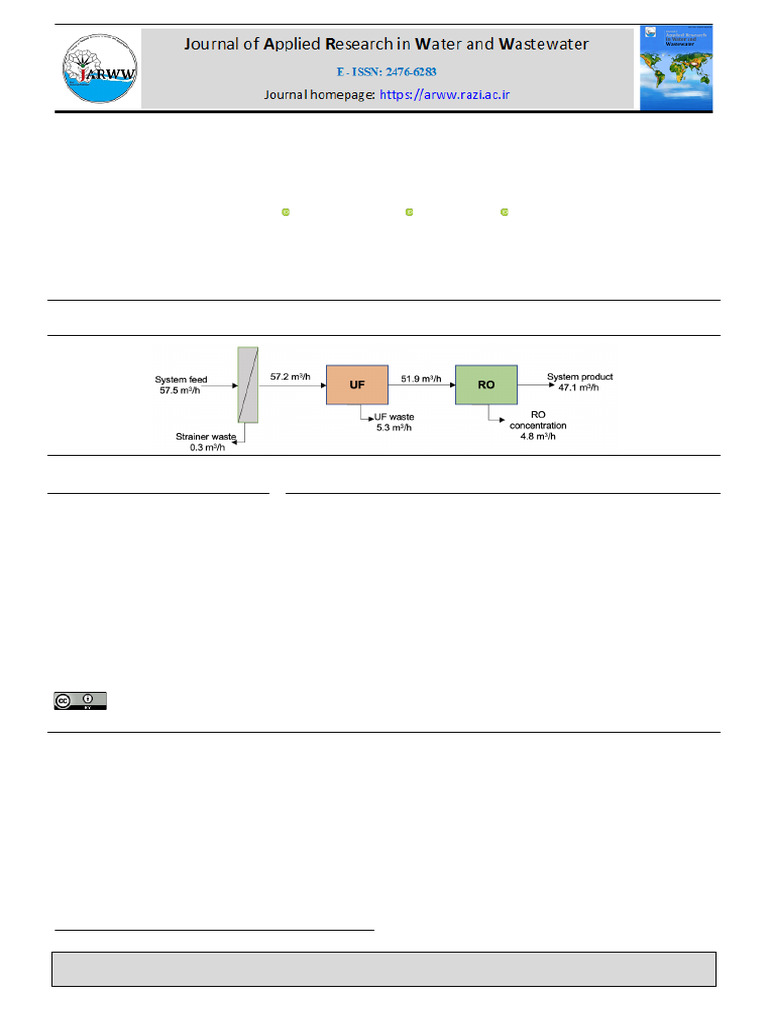 ARWW Volume 8 Issue 1 Pages 28-35 | PDF | Water | Sewage Treatment