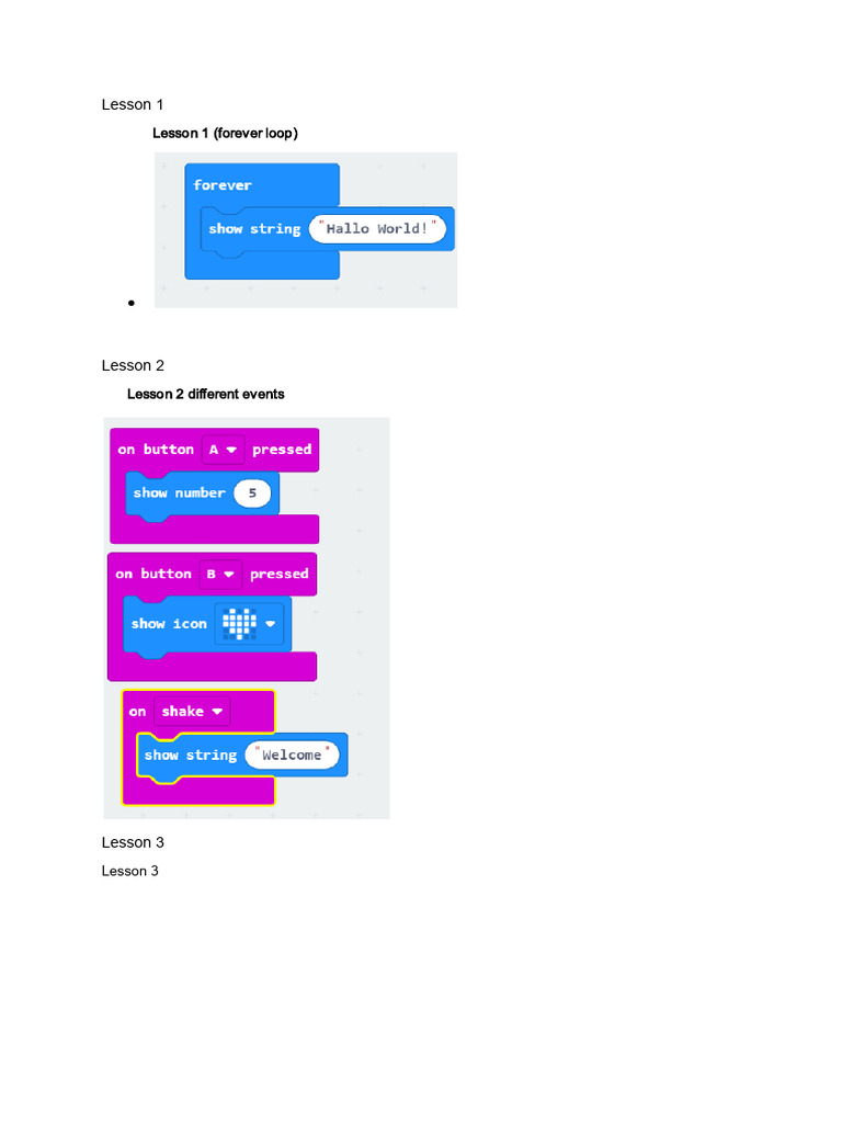 Coding Lessons.docx | PDF