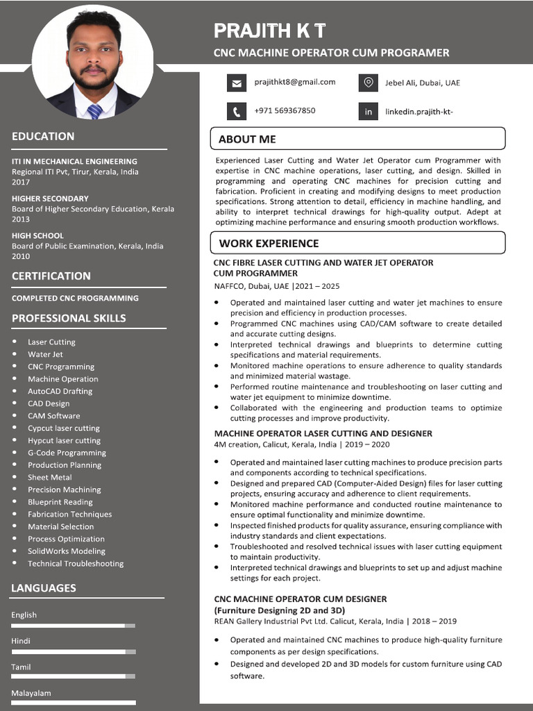 PRAJITH K T- | PDF | Computing