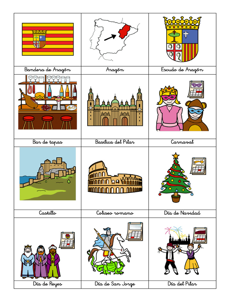Pictogramas Cultura Tradiciones | PDF