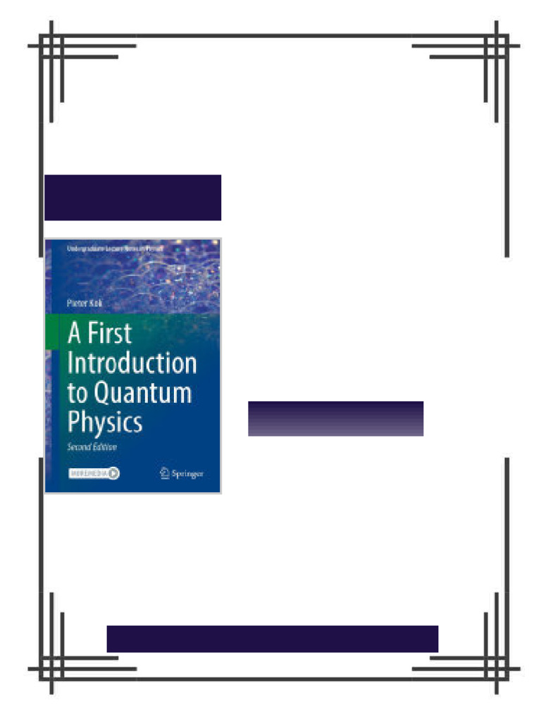 A First Introduction to Quantum Physics Second Edition Pieter Kok eBook Kindle & PDF | PDF ...