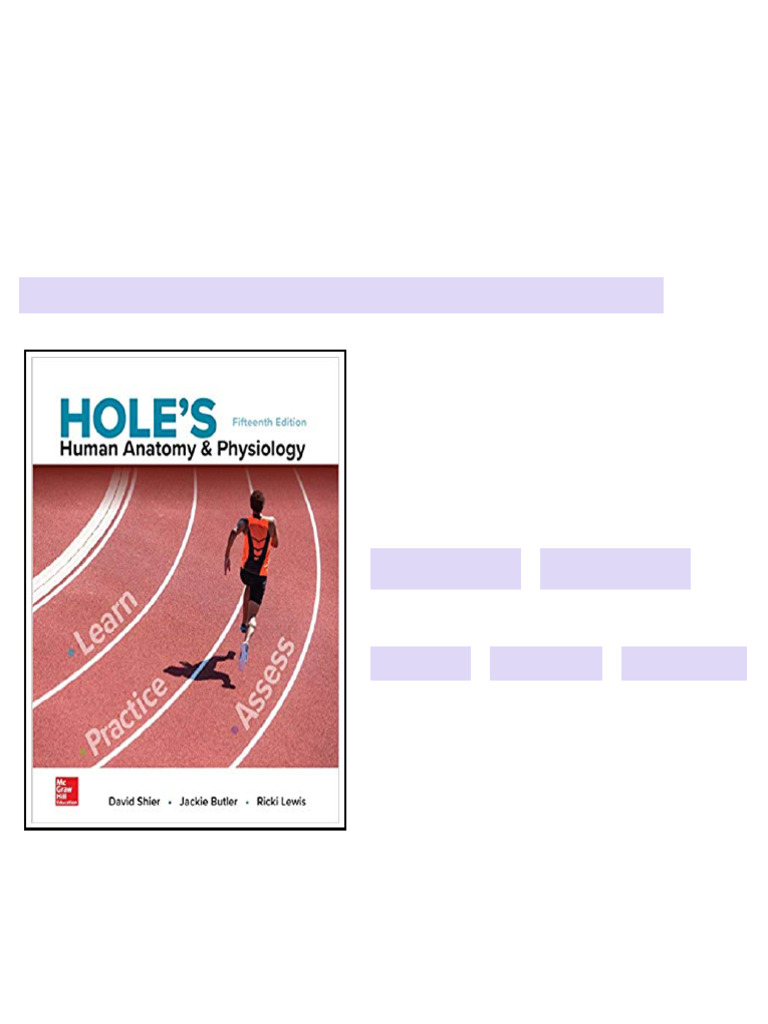Test Bank for Hole’s Human Anatomy & Physiology 15th by Shier online ...