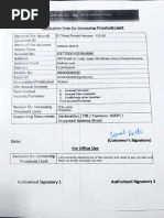 PNB Threshold Limit Increase Form | PDF