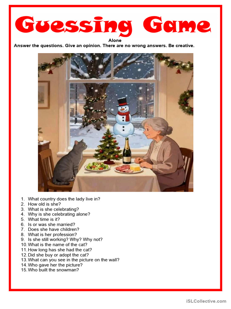 Guessing Game - Alone. | PDF