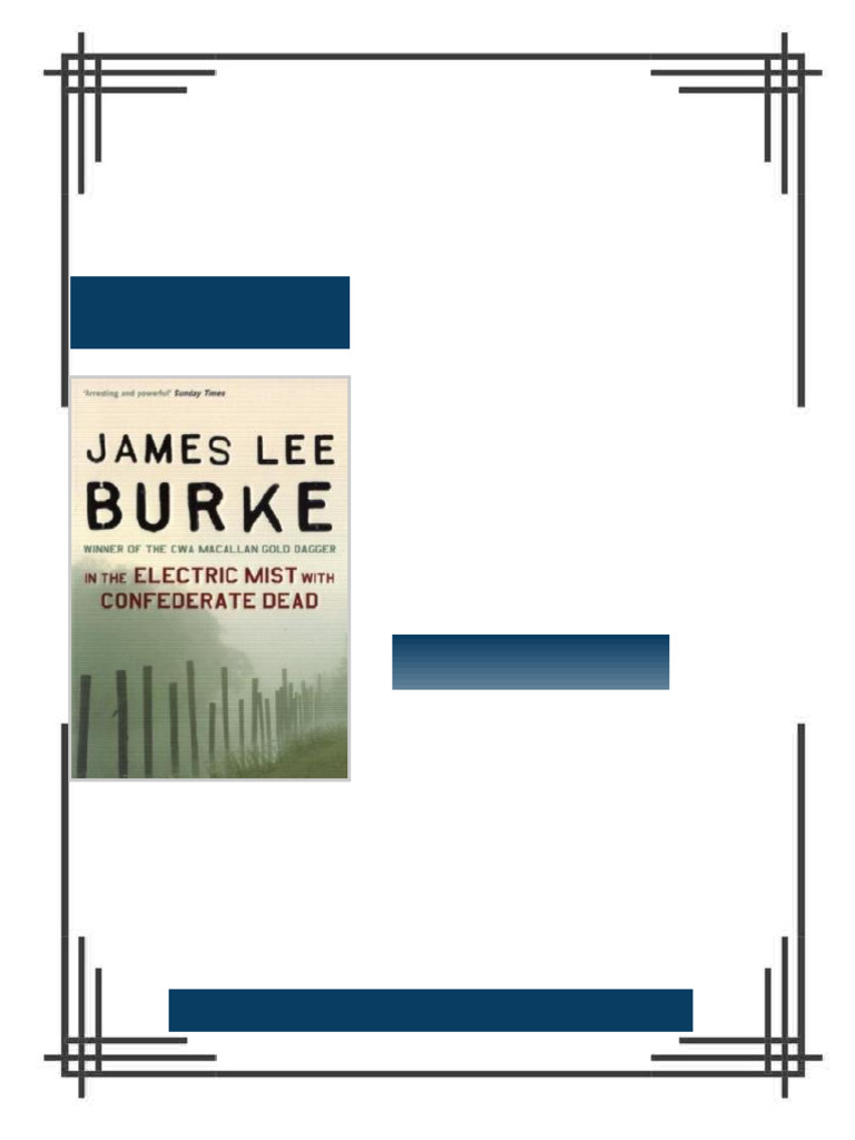 In the Electric Mist With Confederate Dead James Lee Burke ebook zero ...