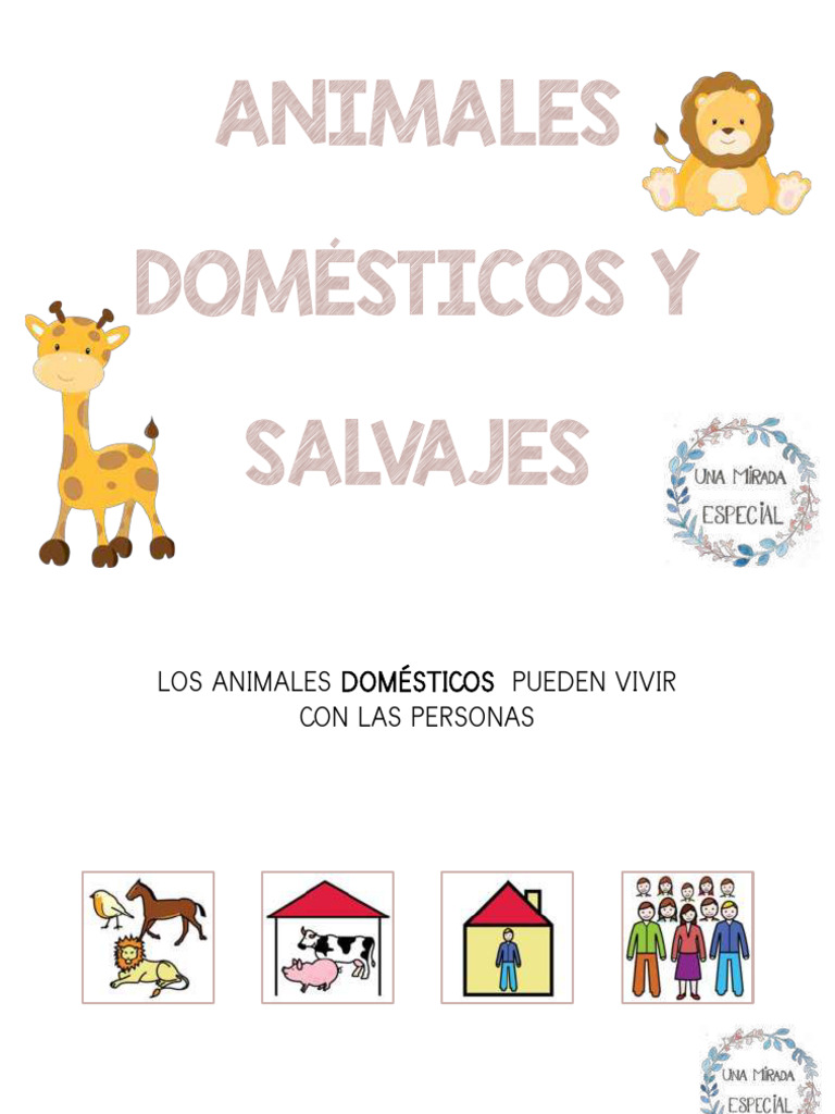 Animales Salvajes y Domc389sticos 1 | PDF