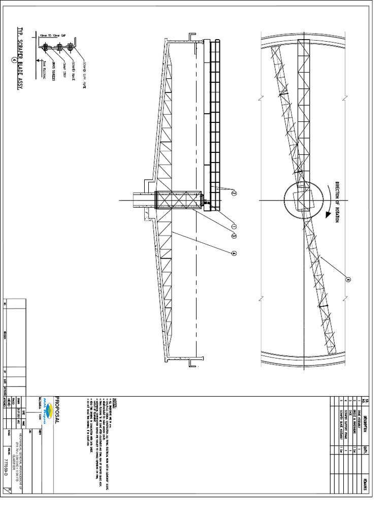 Mechanical Arrangement Proposal for Clarifier | PDF