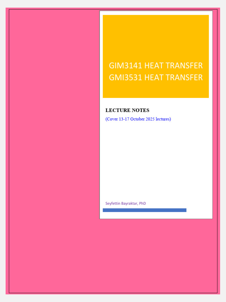 Fourier-Biot Equation in Heat Transfer | PDF | Thermal Conduction | Heat
