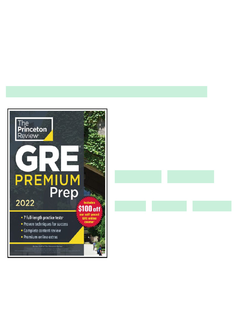 7 Practice Tests Review Techniques Online Tools Gre Premium Prep The ...