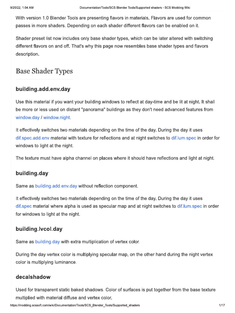 Documentation_Tools_SCS Blender Tools_Supported Shaders - SCS Modding ...
