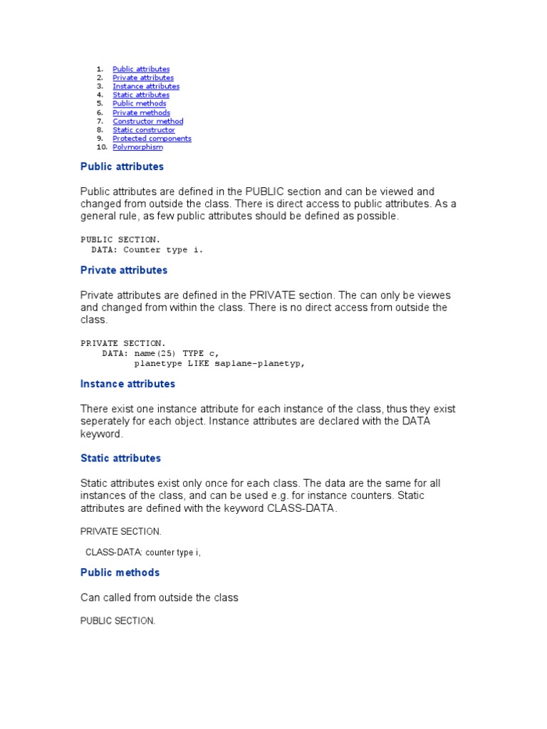 Oo Abap | PDF | Method (Computer Programming) | Inheritance (Object ...