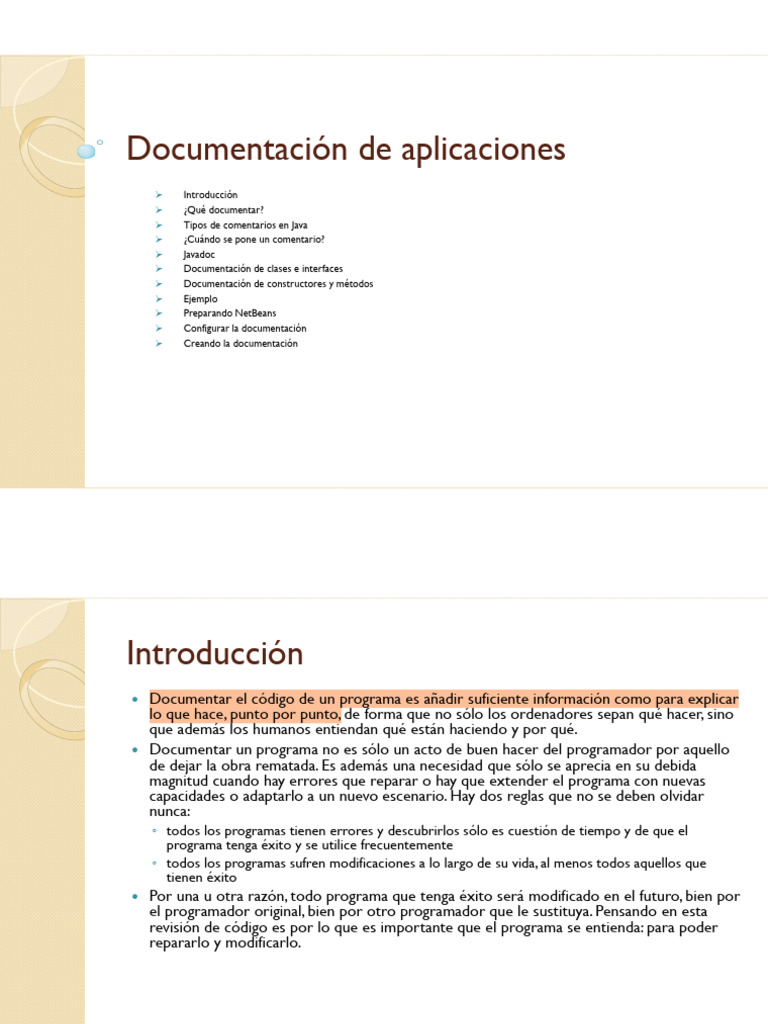 U06_Documentación de Aplicaciones | PDF | Java (lenguaje de programación) | Ingeniería Informática