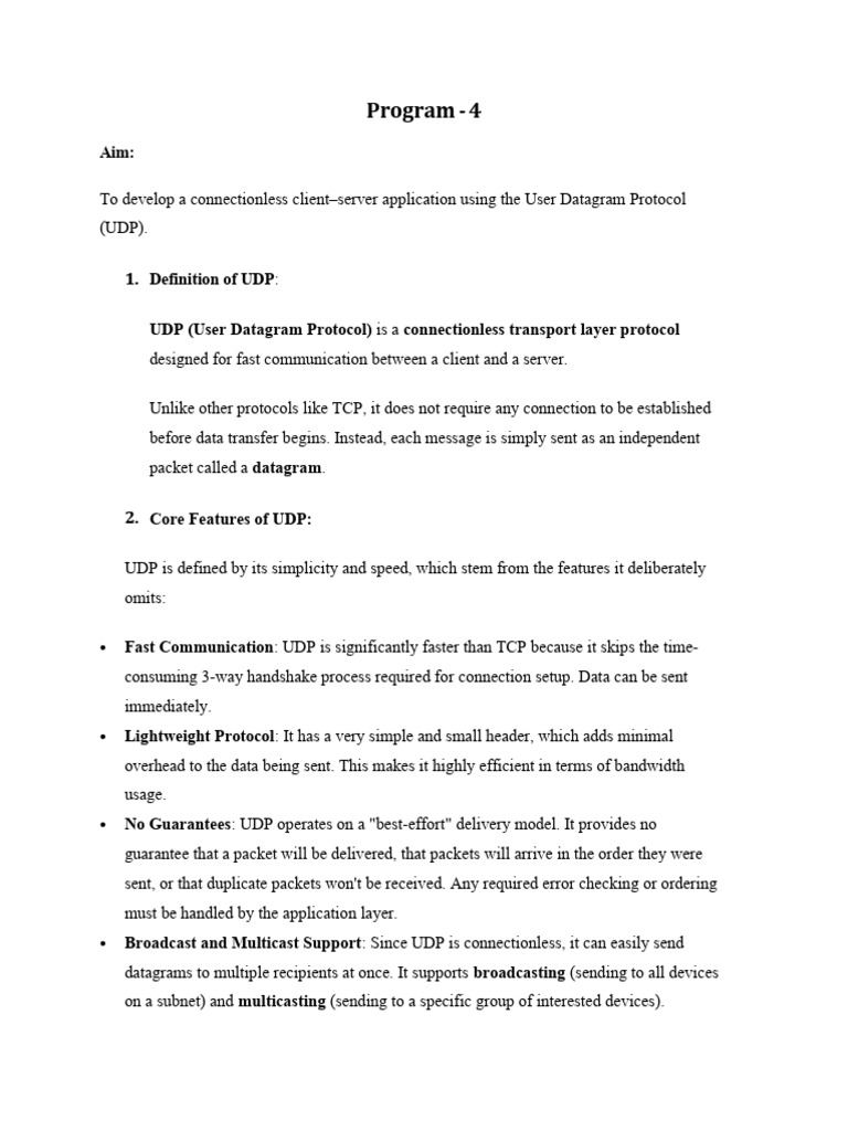 CN_exp4 (2) | PDF | Port (Computer Networking) | Transmission Control ...