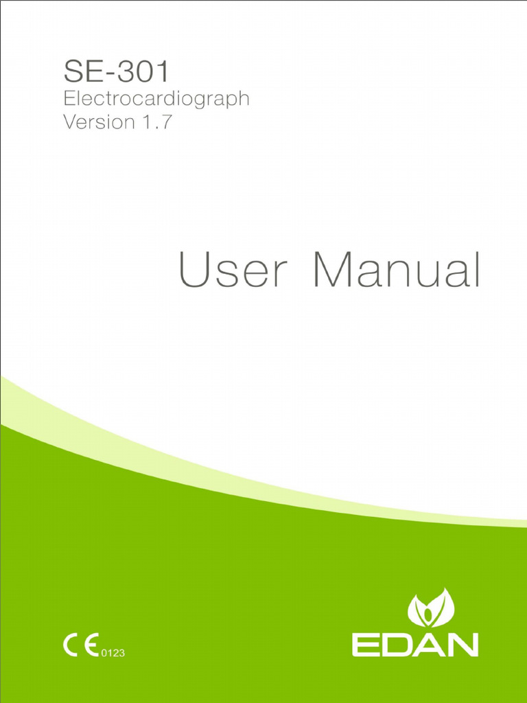 Ficha Tecnica Electrocardiografo Edan Se 301 | PDF | Enchufes y tomas ...