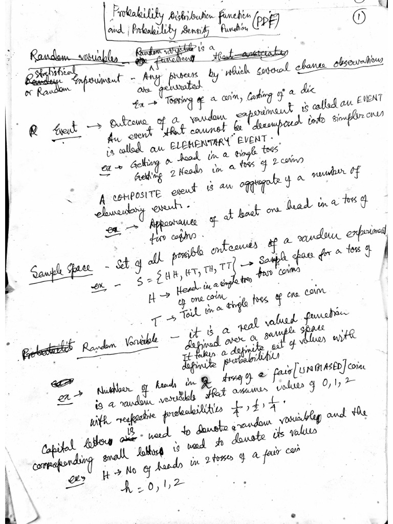 Probability Note 2 KG Sir | PDF