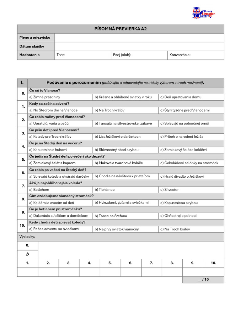 A2-Test-A2-2025-12-15 | PDF