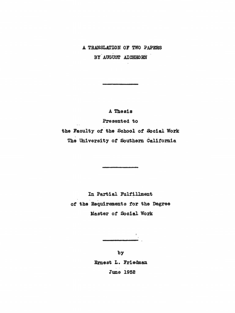 A Translation of Two Papers by August Aichhorn -- Ernest L_ Friedman ...