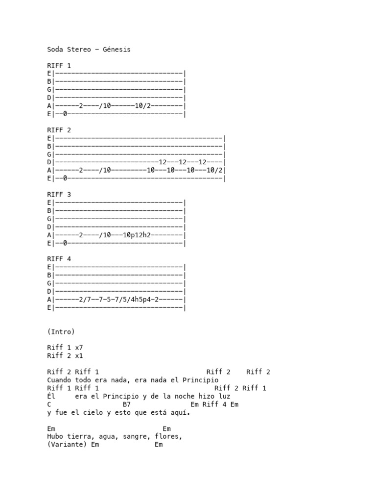 Soda Stereo - Génesis | PDF