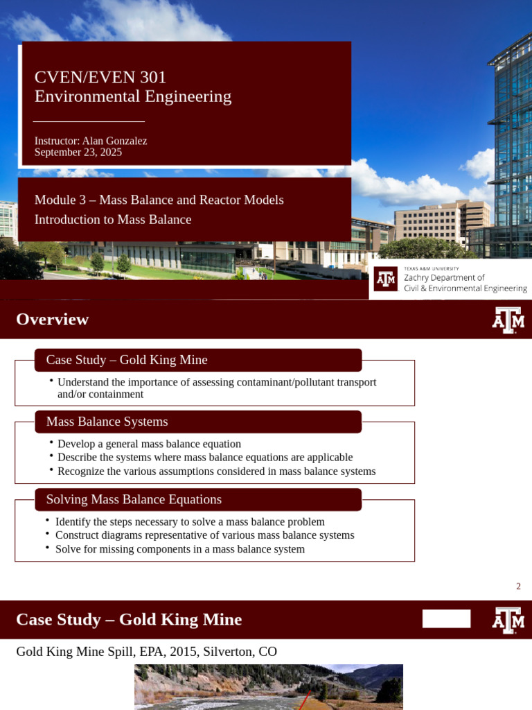 3. Mass Balance and Reactor Models (Part I) | PDF | Chemical Reactor ...