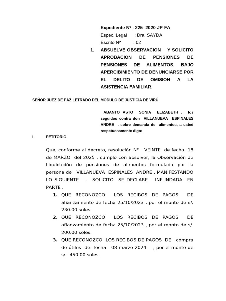 Abanto Asto Hija de Cushame | PDF