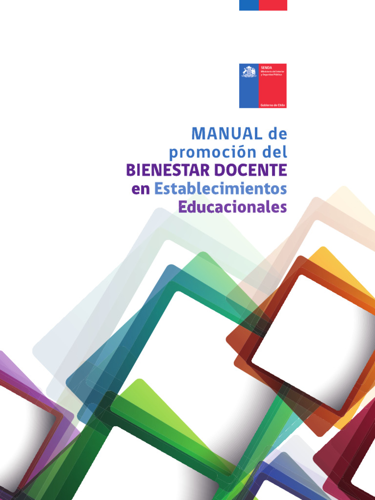 Manual Bienestar Docente. SENDA | PDF | Salud mental | Sicología