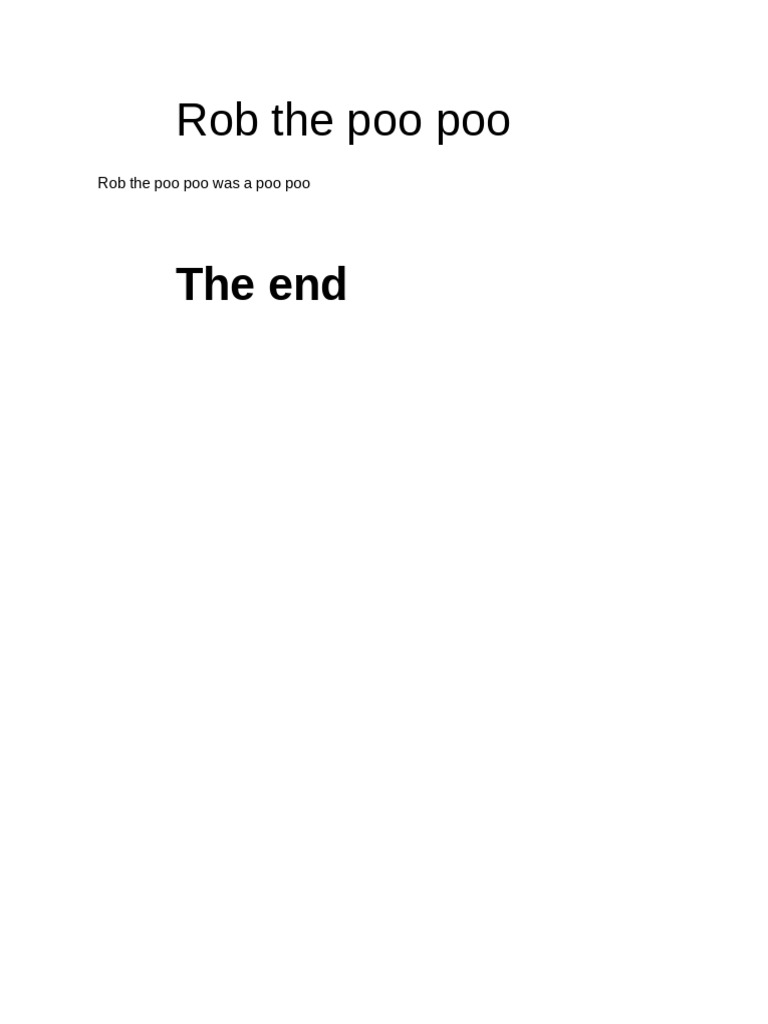 Rob the Poo Poo - Google Docs (1) | PDF