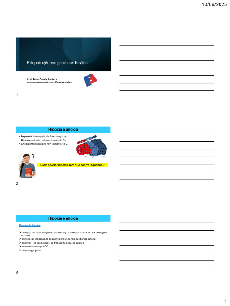 Aula 02 - Etiopatogênese geral das lesões | PDF | Ultravioleta | Radical (Química)