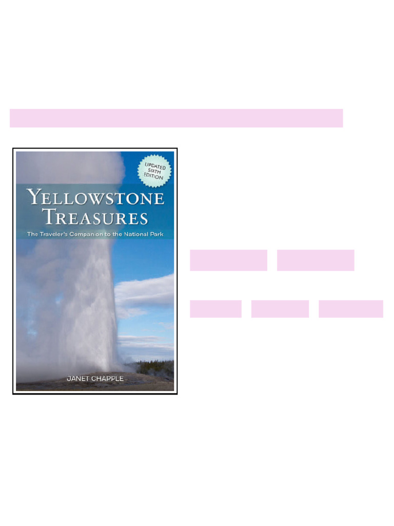 Yellowstone Treasures Janet Chapple ebook new format 2026 | PDF
