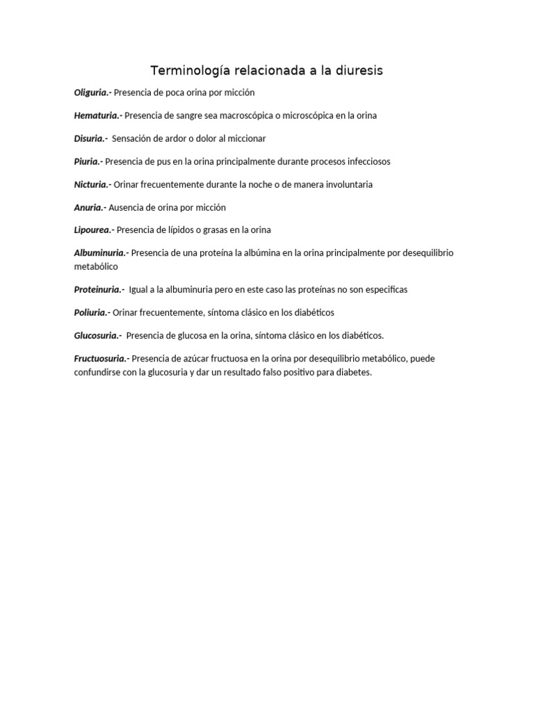 diuresis | PDF